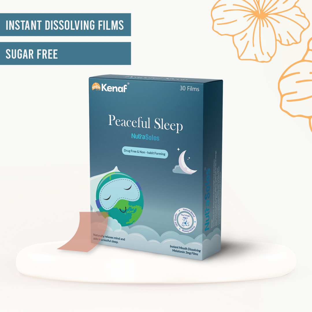 Melatonin (3mg) Sleep Films - Instant, Natural & Sugar Free - Kenaf ...
